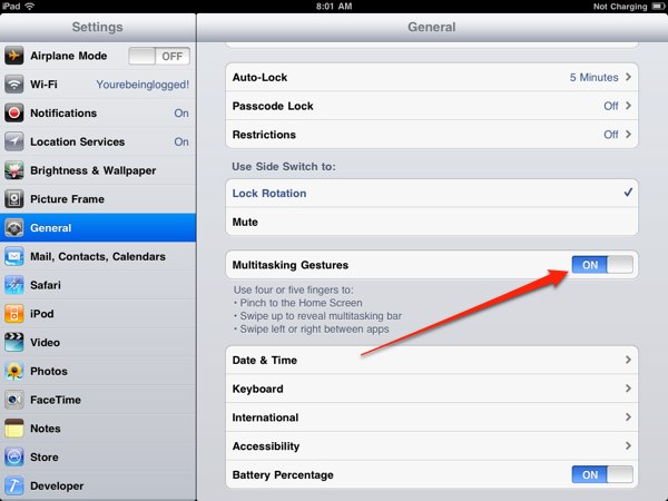 iOS 5: Multitasking Gestures | Tech-Charisma